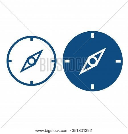 Simple Compass Arrow Vector & Photo (Free Trial) | Bigstock