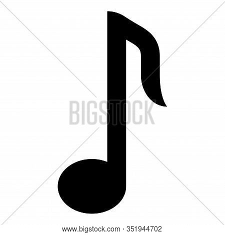Eighth Note Icon Vector & Photo (Free Trial) | Bigstock