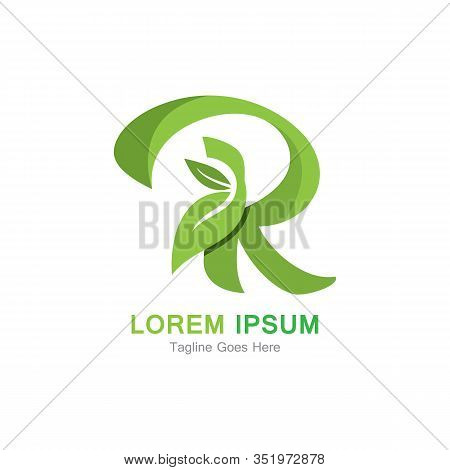 Letter R Leaf Logo Vector & Photo (Free Trial) | Bigstock