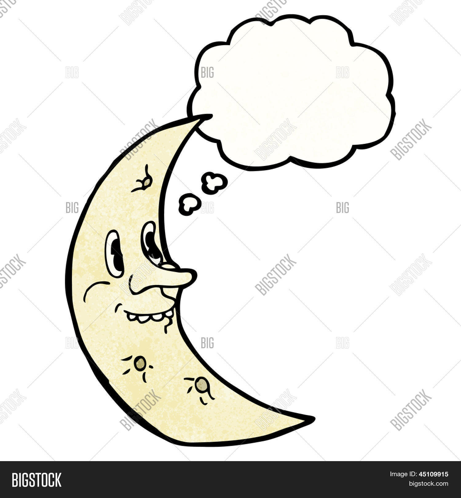 Cartoon Moon Character Image & Photo (Free Trial) | Bigstock