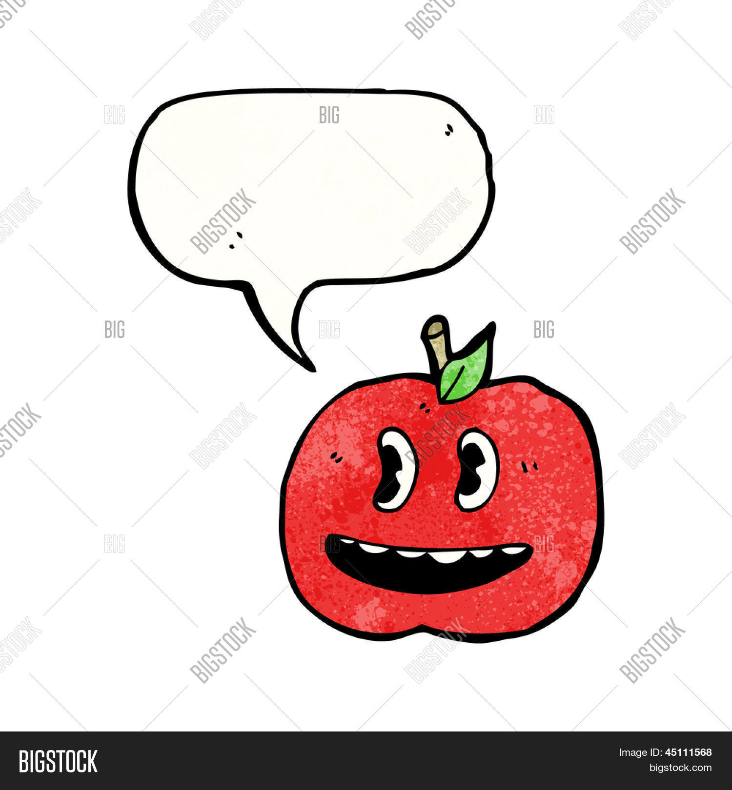 Talking Apple Cartoon Image & Photo (Free Trial) | Bigstock