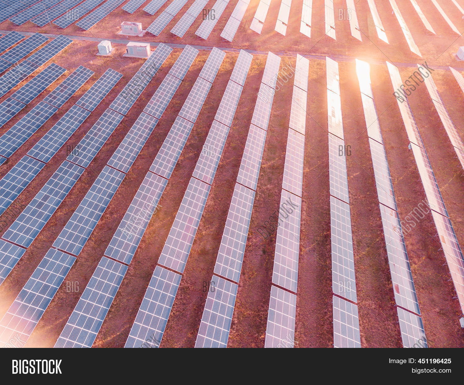 Aerial Top View Solar Image & Photo (Free Trial) | Bigstock