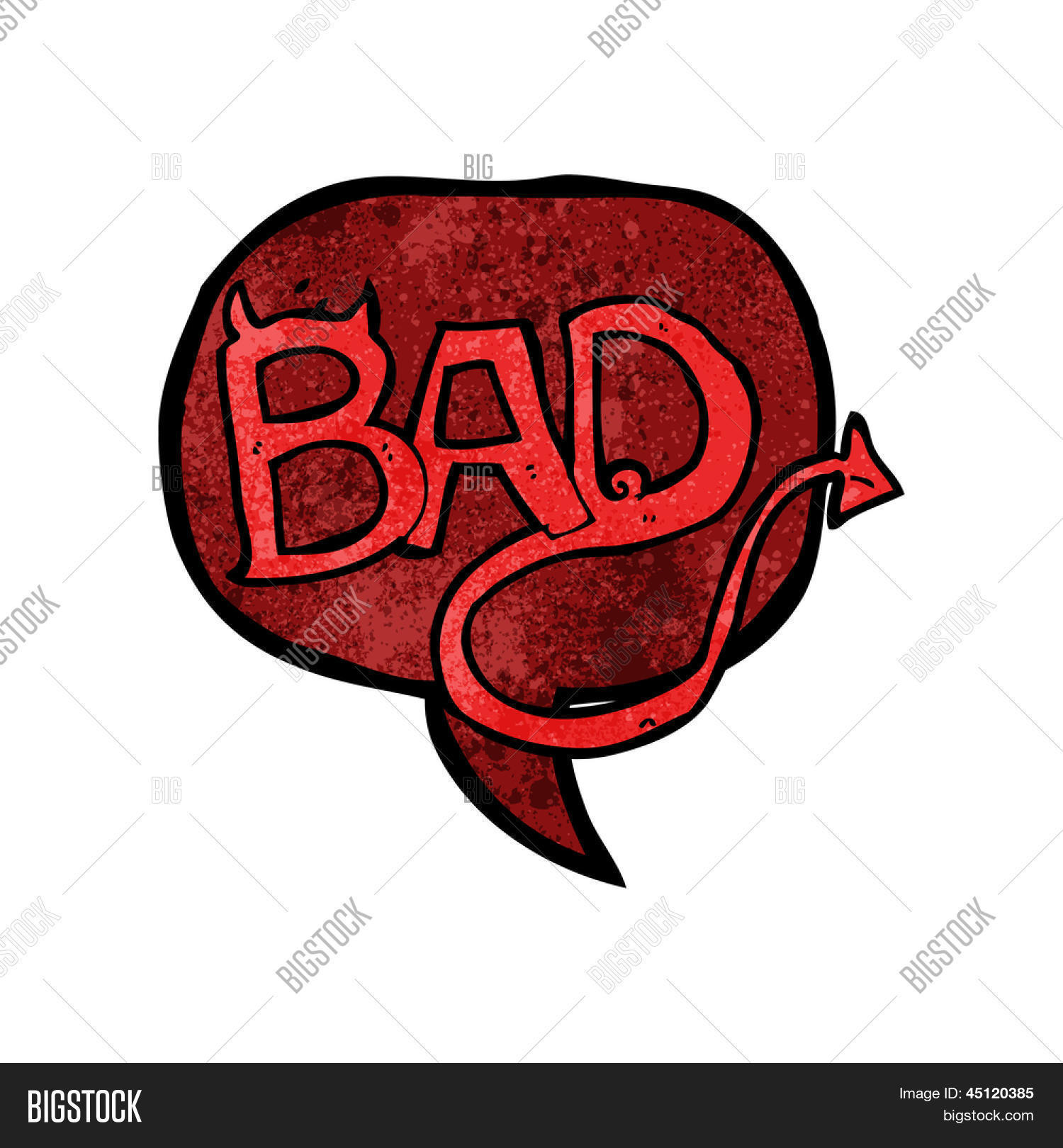 Cartoon Bad Symbol Image & Photo (Free Trial) | Bigstock