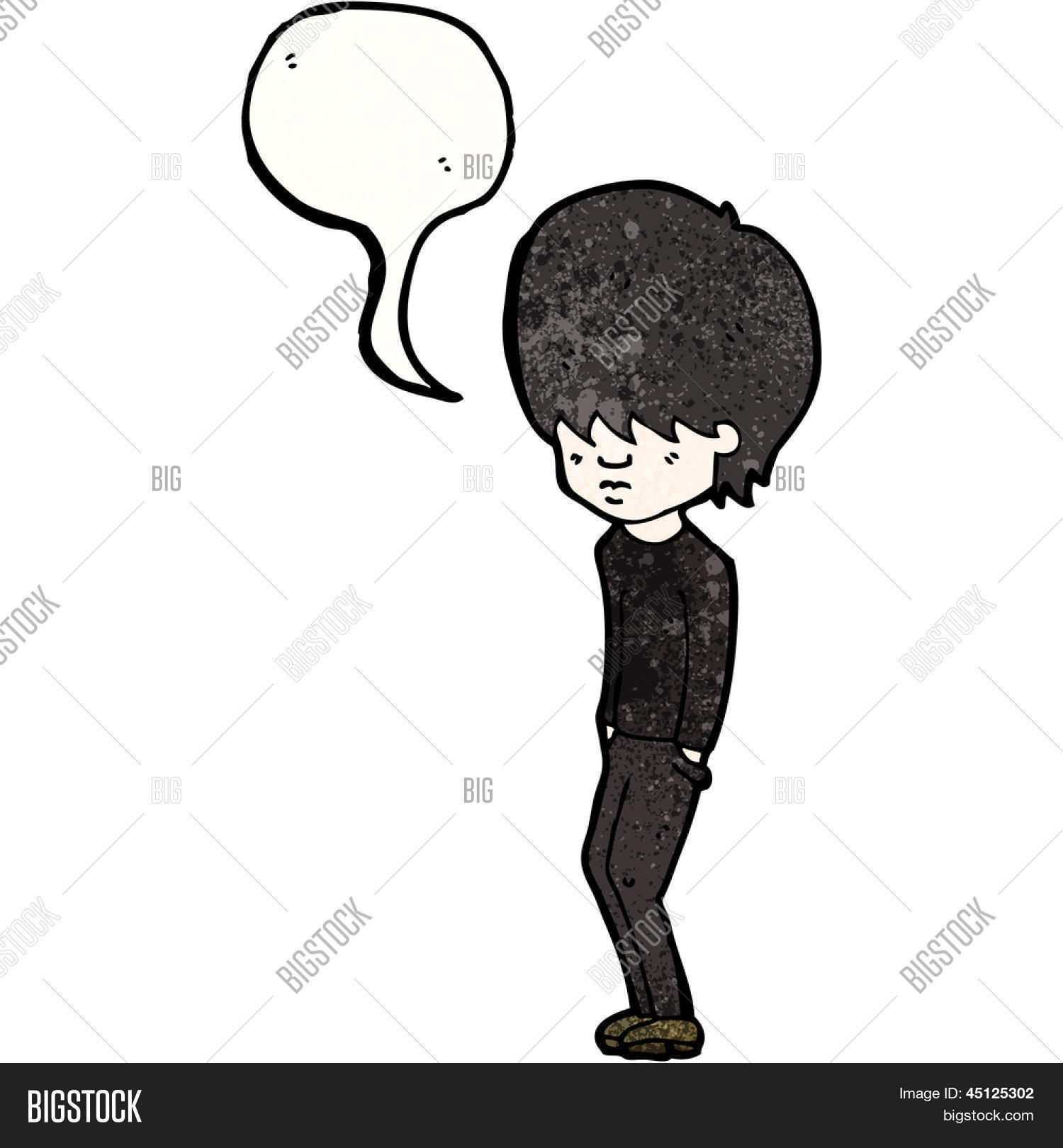 Cartoon Goth Teen Boy Image & Photo (Free Trial) | Bigstock