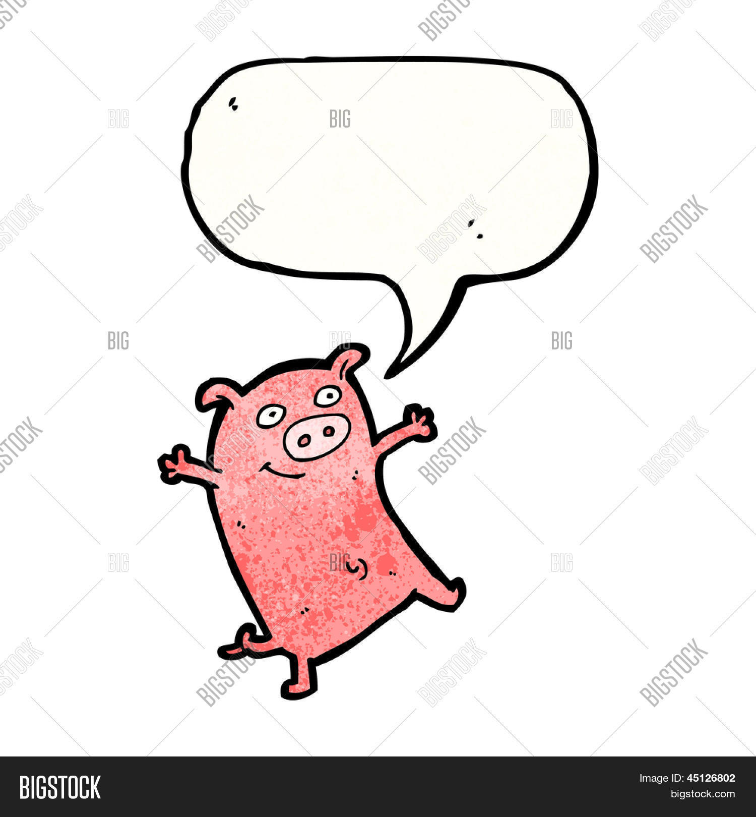 Cartoon Pig Speech Image & Photo (Free Trial) | Bigstock