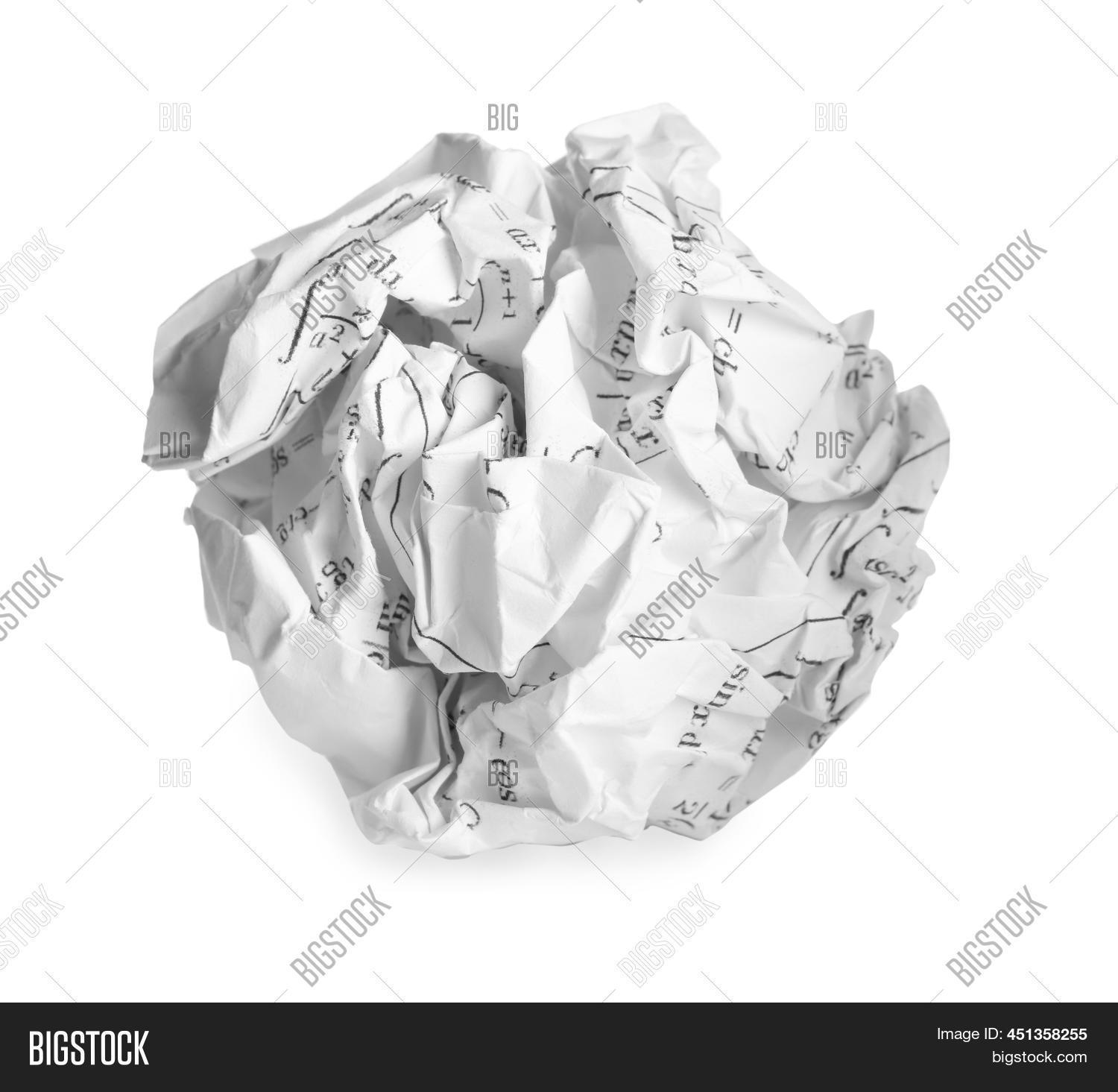 Crumpled Sheet Paper Image & Photo (Free Trial) | Bigstock