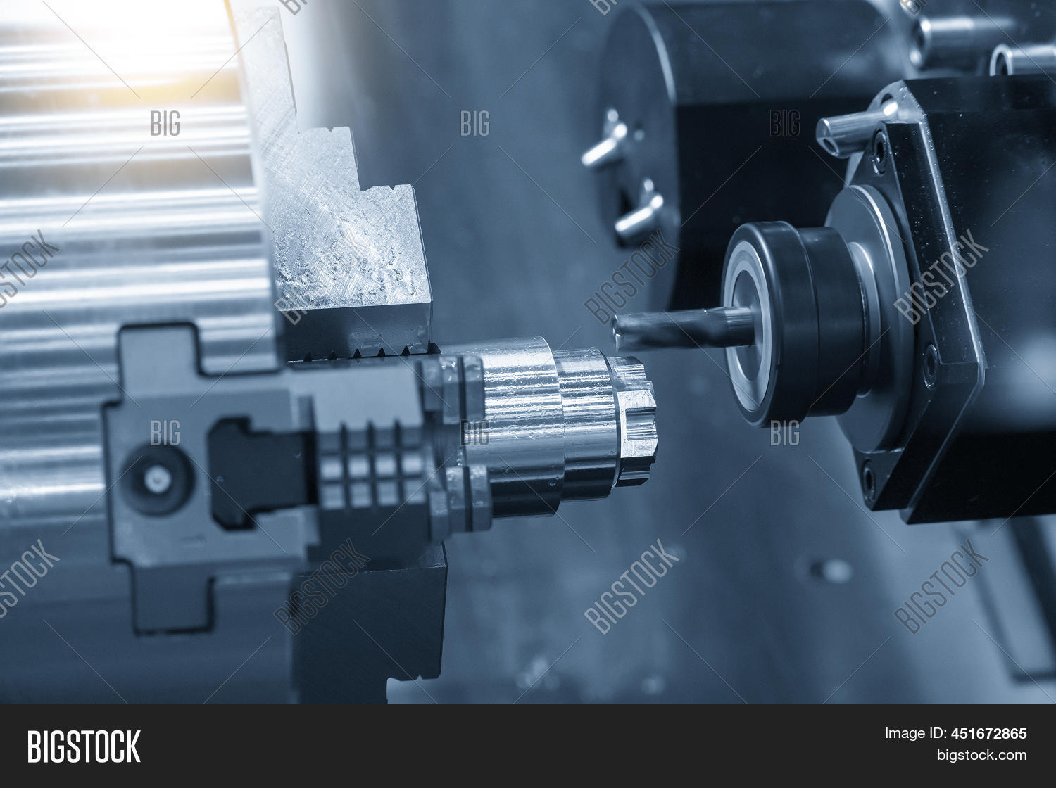 Cnc Turn-mill Machine Image & Photo (Free Trial) | Bigstock