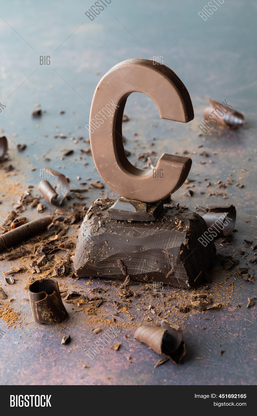 Chocolate Letter C On Image & Photo (Free Trial) | Bigstock