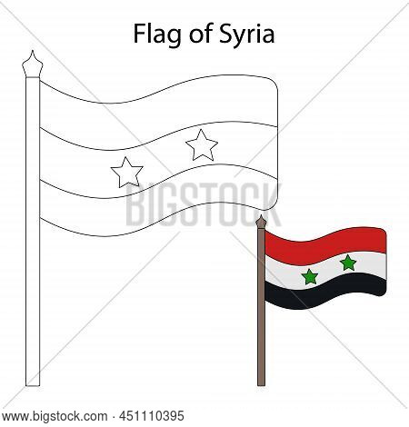 Flag Syria. Color Vector & Photo (Free Trial) | Bigstock