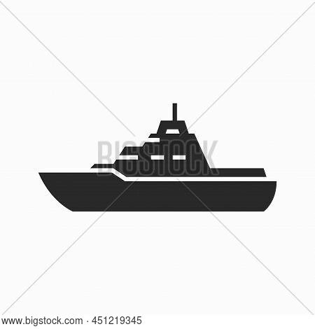 Warship Icon. Navy Vector & Photo (Free Trial) | Bigstock