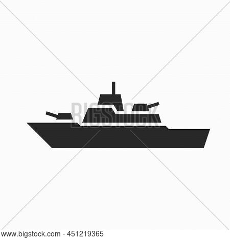 Frigate Warship Icon Vector & Photo (Free Trial) | Bigstock