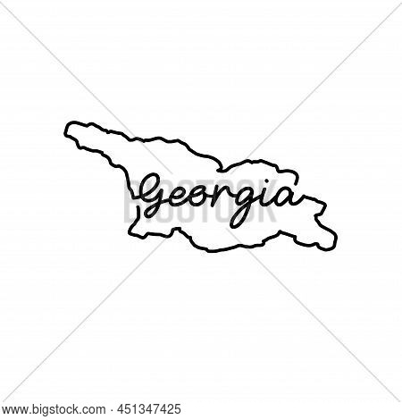 georgia outline drawing