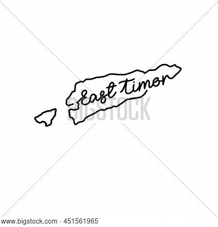 East Timor Outline Vector & Photo (Free Trial) | Bigstock