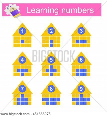 Set Numbers Preschool Vector & Photo (Free Trial) | Bigstock