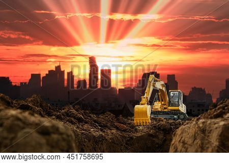 Excavators Digging Image & Photo (Free Trial) | Bigstock