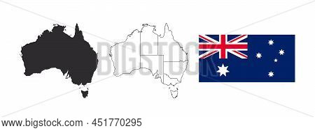 Australia Map. Vector & Photo (Free Trial) | Bigstock
