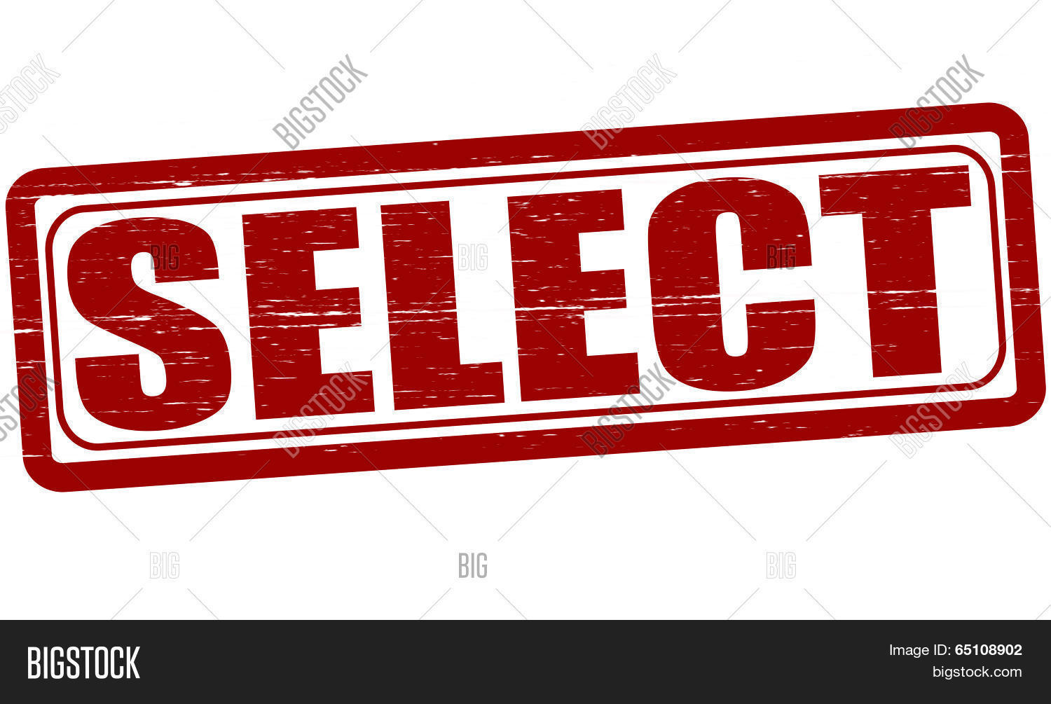 Stamp Word Select Vector & Photo (Free Trial) | Bigstock