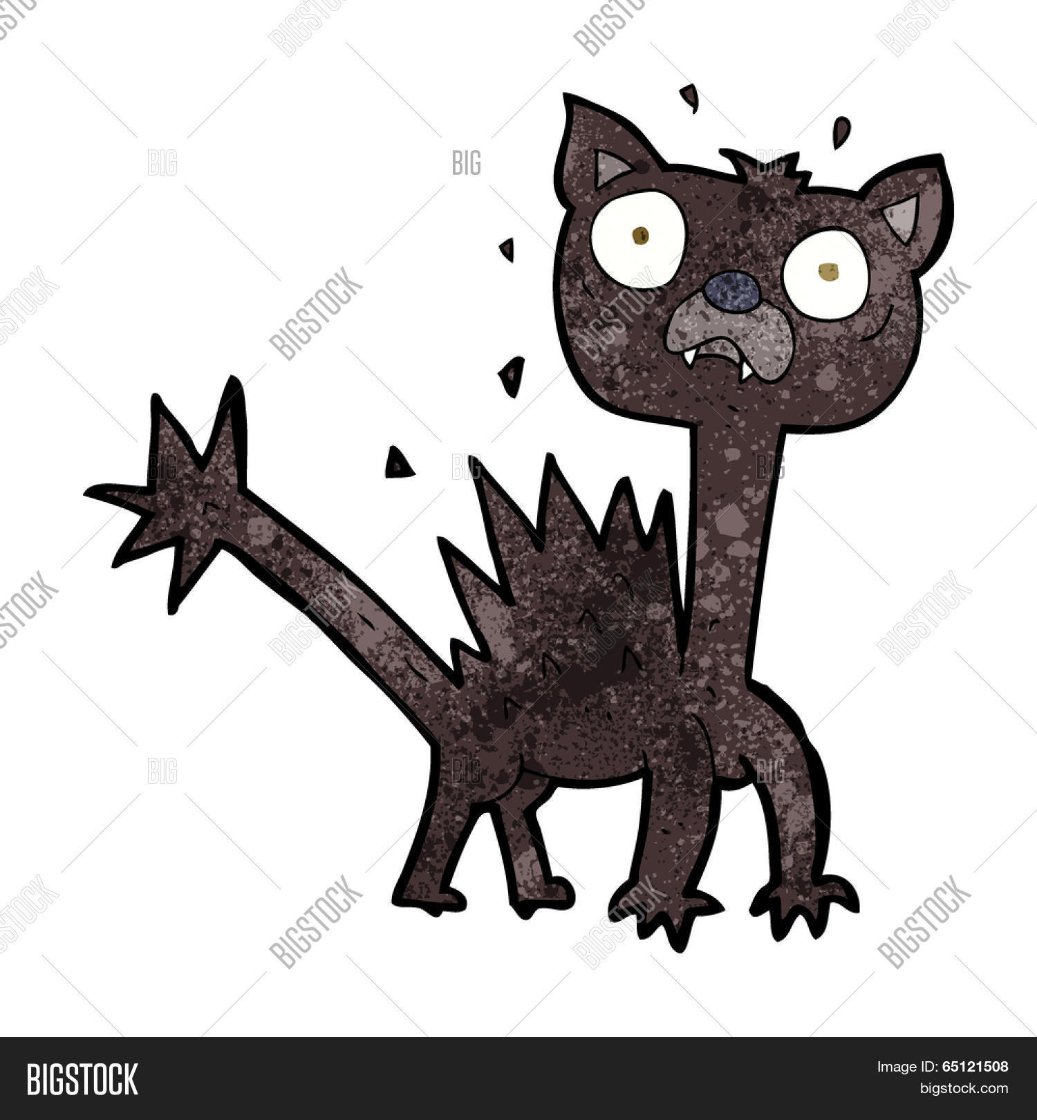 Cartoon Scared Cat Image & Photo (Free Trial) | Bigstock