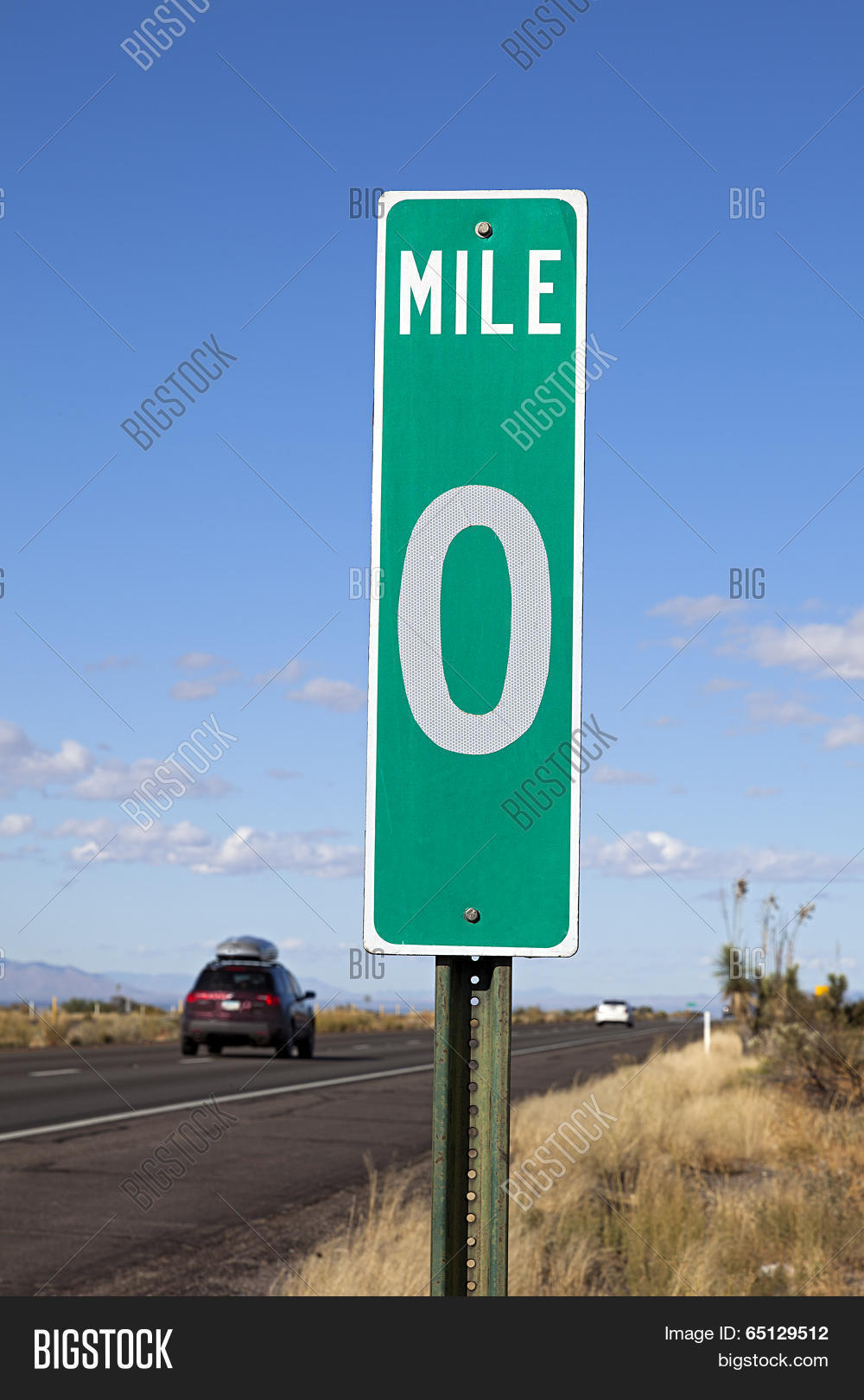Zero Mile Road Sign Image & Photo (Free Trial) | Bigstock
