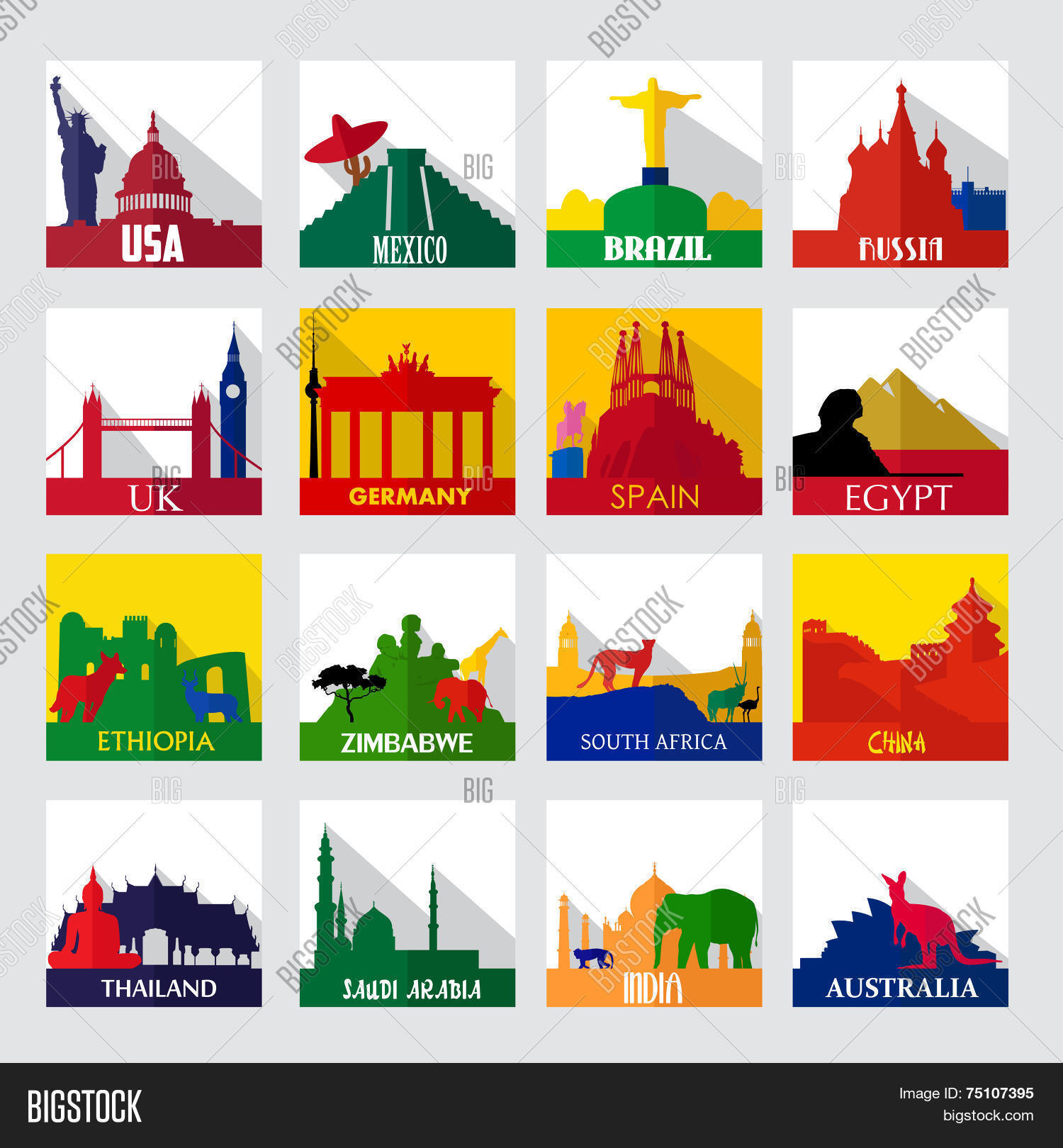 Popular Sightseeing Vector & Photo (Free Trial) | Bigstock