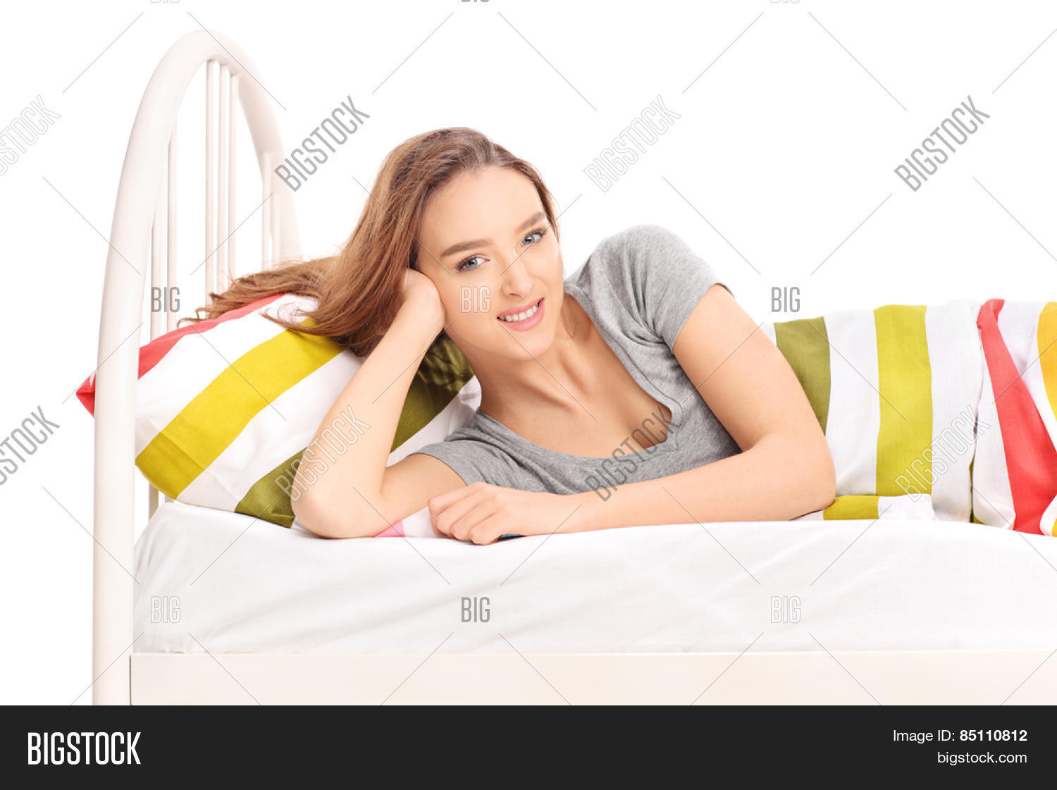 Beautiful Woman Lying Image & Photo (Free Trial) | Bigstock