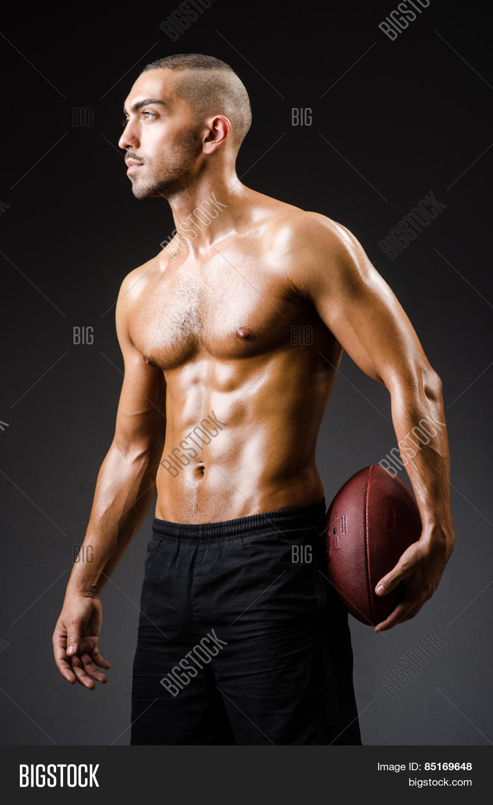 Muscular Football Image & Photo (Free Trial) | Bigstock