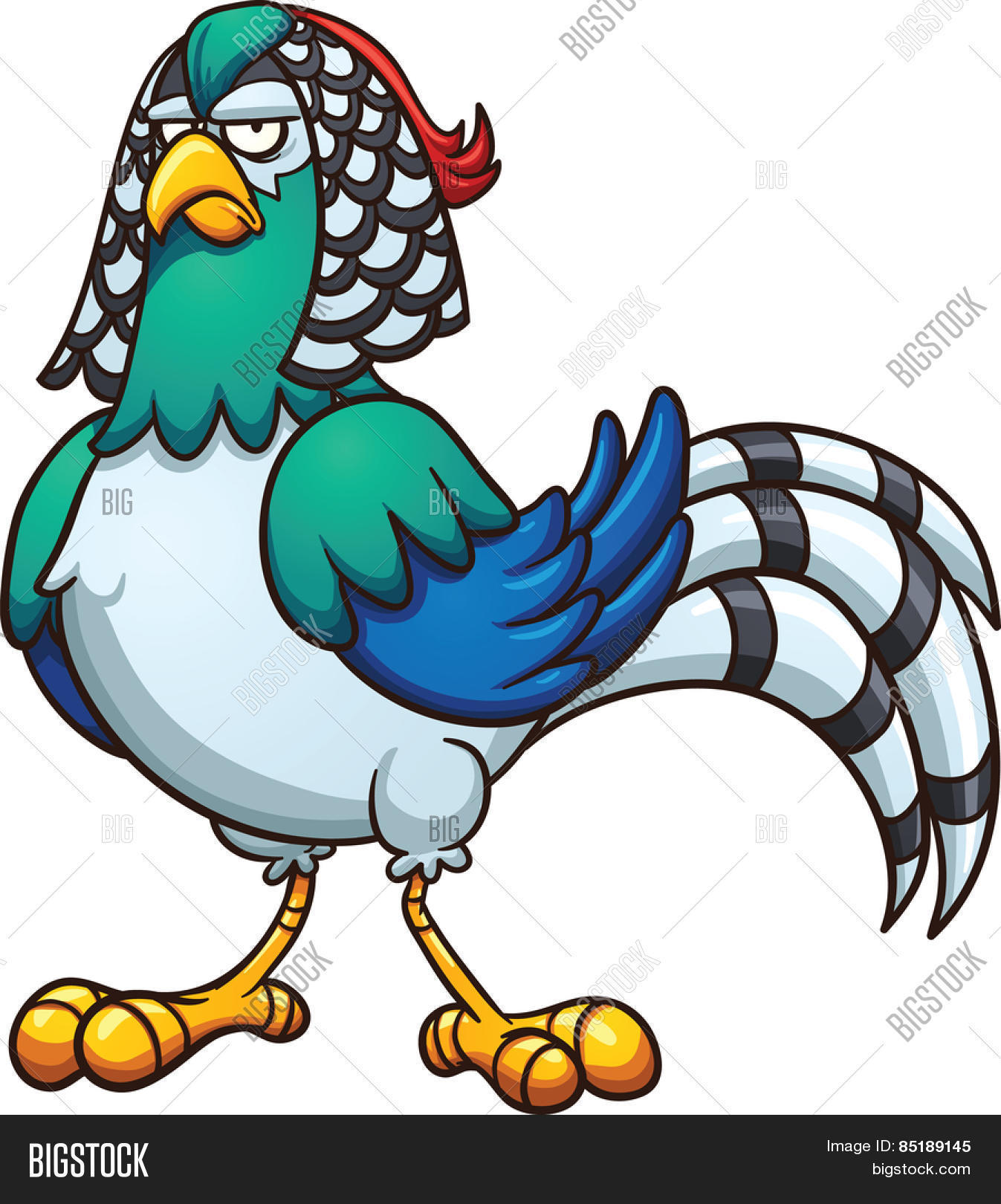 Cartoon Lady Pheasant Vector & Photo (Free Trial) | Bigstock