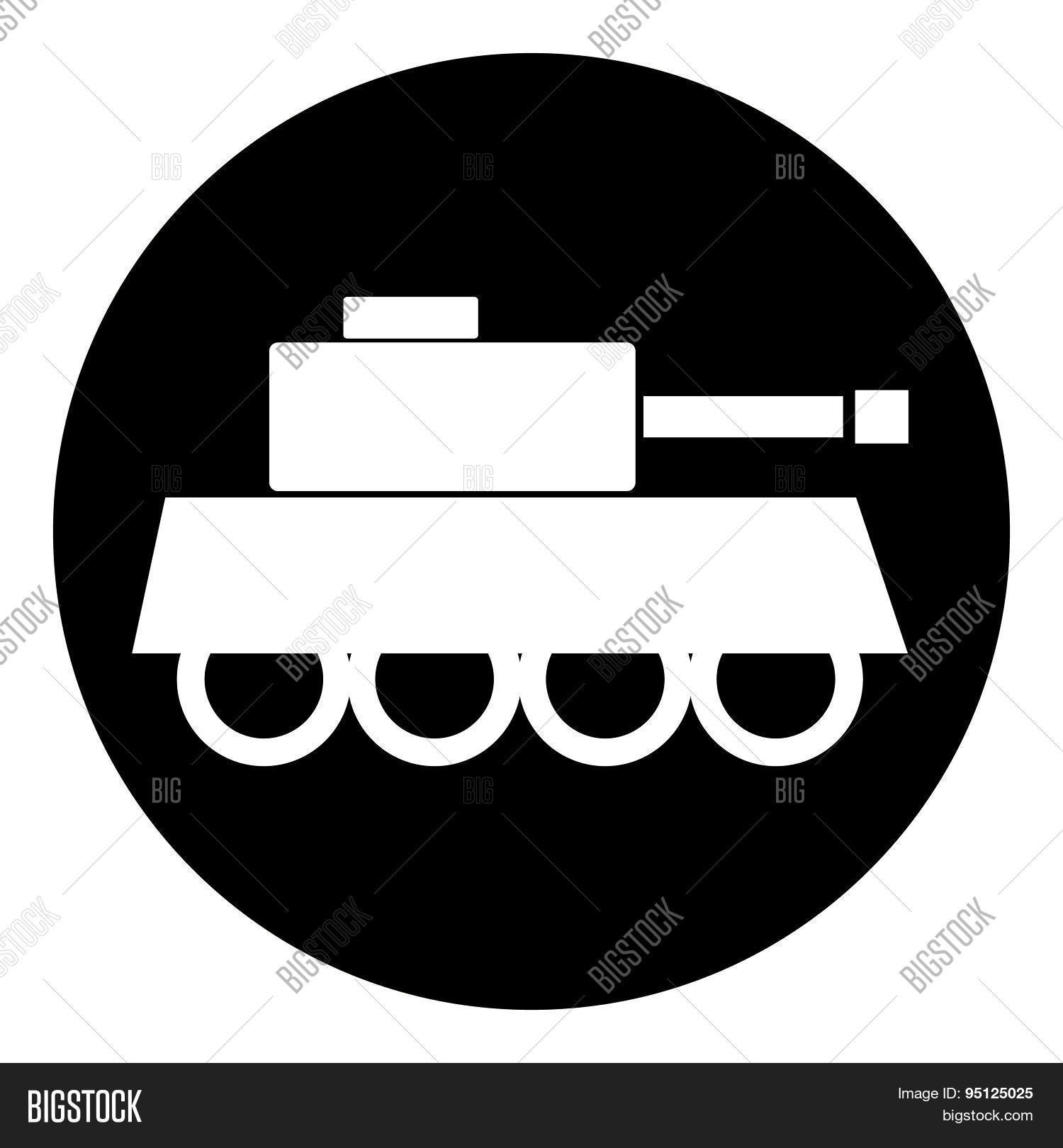 Panzer Symbol Button Vector & Photo (Free Trial) | Bigstock