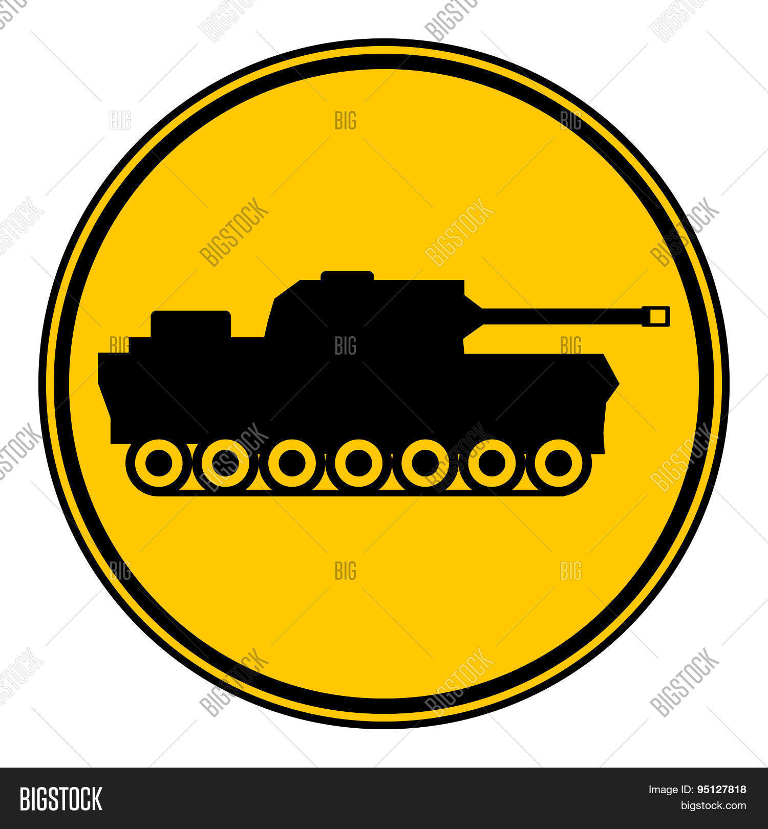 Panzer Symbol Button Vector & Photo (Free Trial) | Bigstock