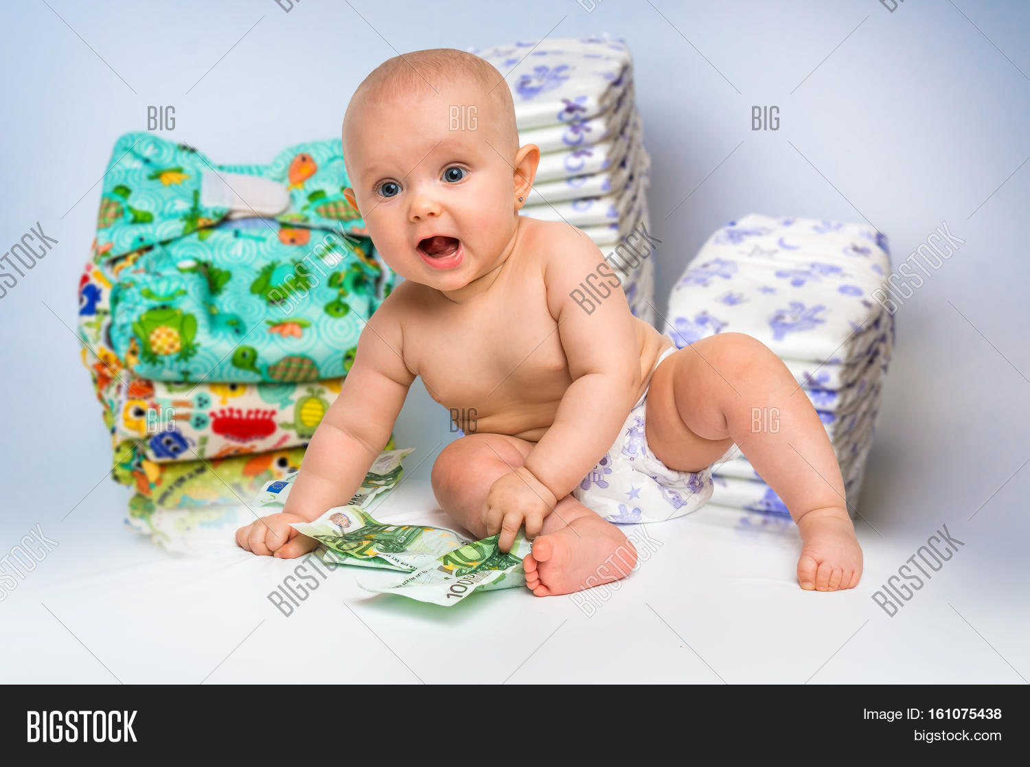 Cute Baby Money Image & Photo (Free Trial) | Bigstock