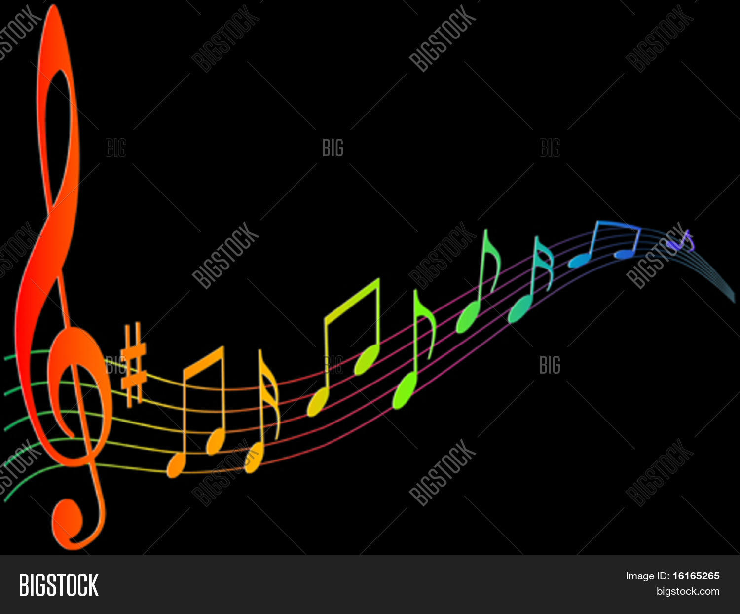 Colorful Design Music Vector & Photo (Free Trial) | Bigstock