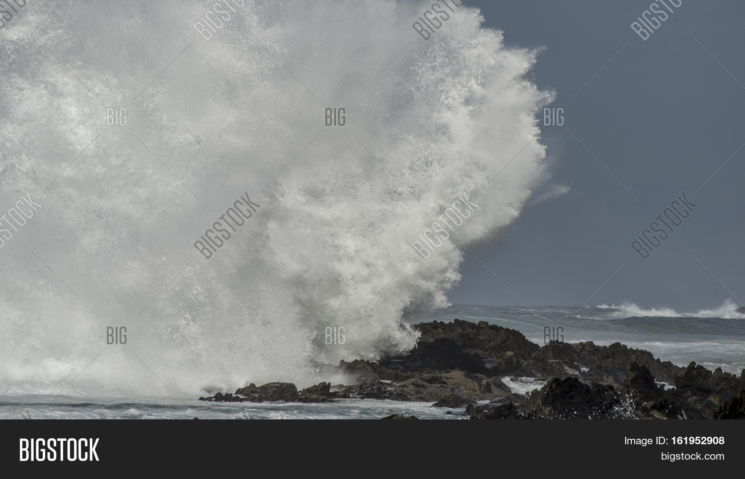 Massive Wave Breaks On Image & Photo (Free Trial) | Bigstock
