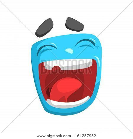 Laughing Blue Emoji Vector & Photo (Free Trial) | Bigstock