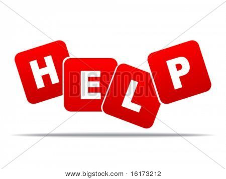 Red Help Tag Vector Vector & Photo (Free Trial) | Bigstock