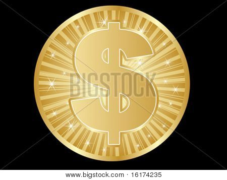 Dollar Coins Vector Vector & Photo (Free Trial) | Bigstock