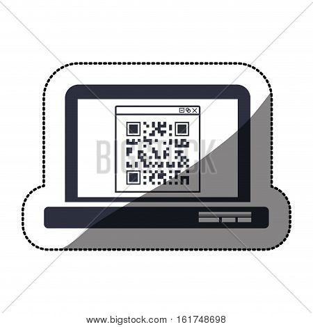 Qr Code Laptop Icon. Vector & Photo (Free Trial) | Bigstock