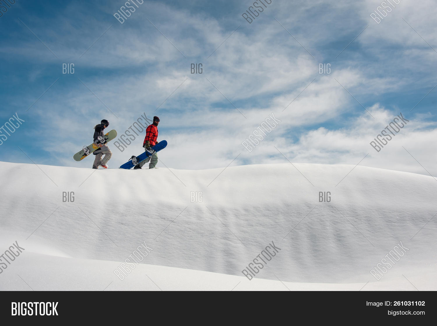 Two Young Snowboarders Image & Photo (Free Trial) | Bigstock