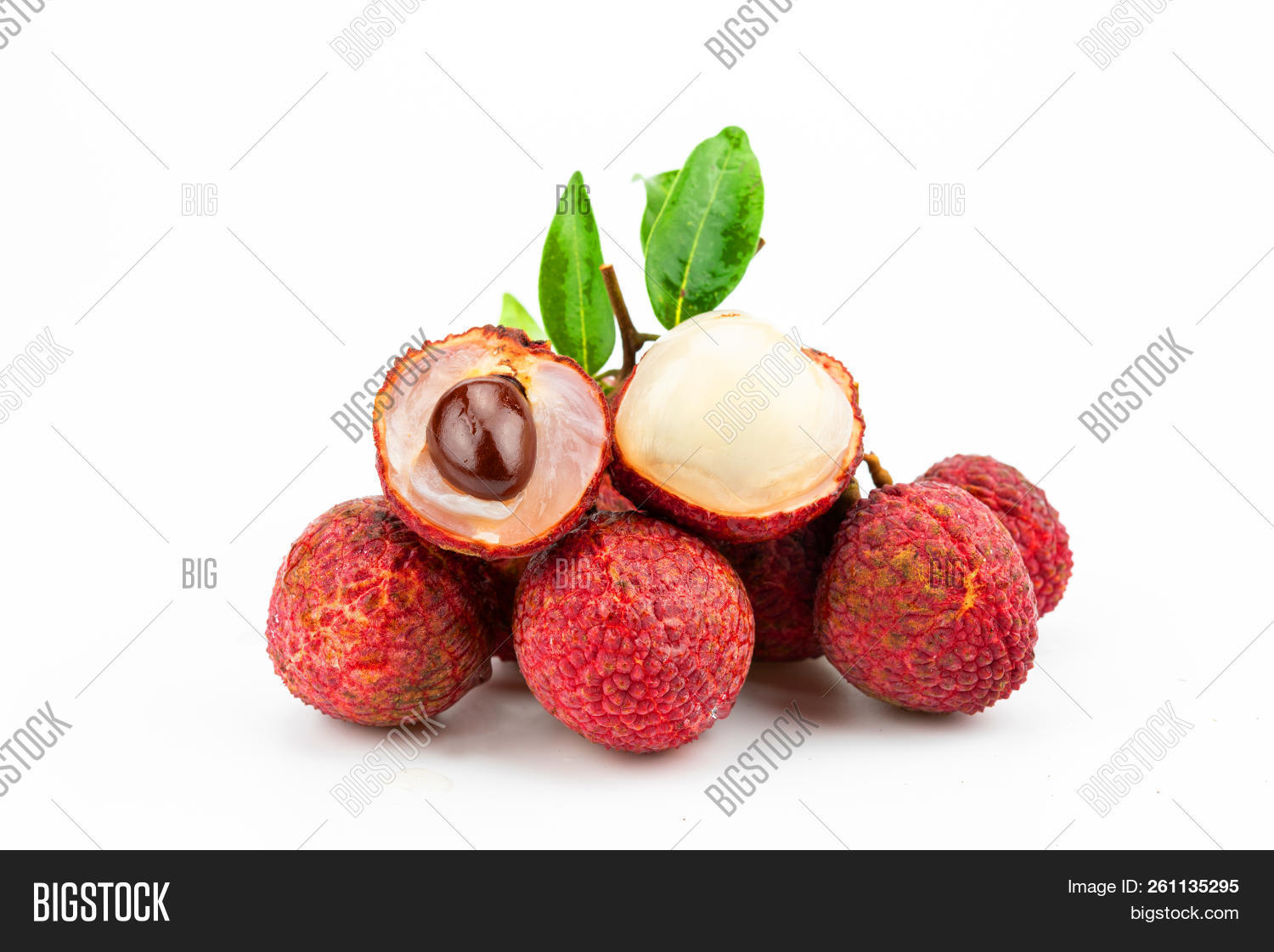 Lychee Fruit On White Image & Photo (Free Trial) | Bigstock