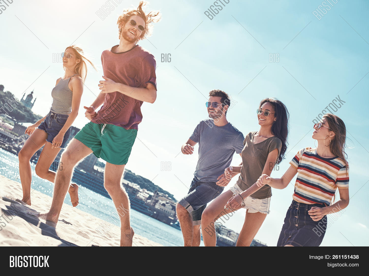 Friends On Beach. Image & Photo (Free Trial) | Bigstock