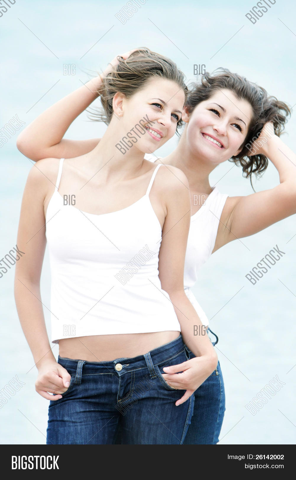 Two Young Happy Girls Image & Photo (Free Trial) | Bigstock
