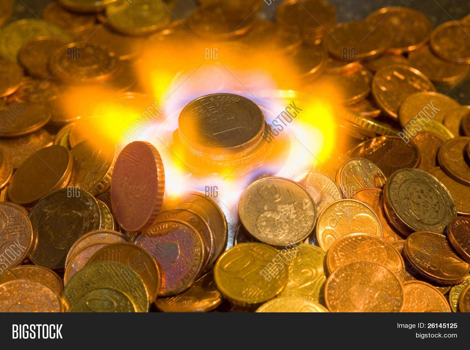 Glowing Red Hot Coin Image & Photo (Free Trial) | Bigstock