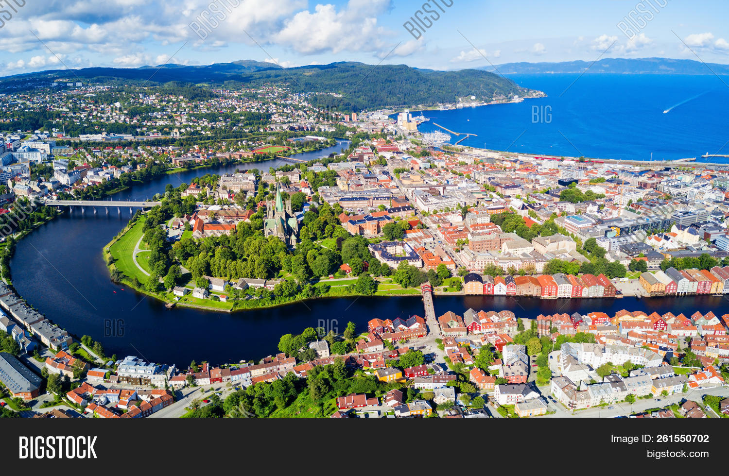 Trondheim City Aerial Image & Photo (Free Trial) | Bigstock