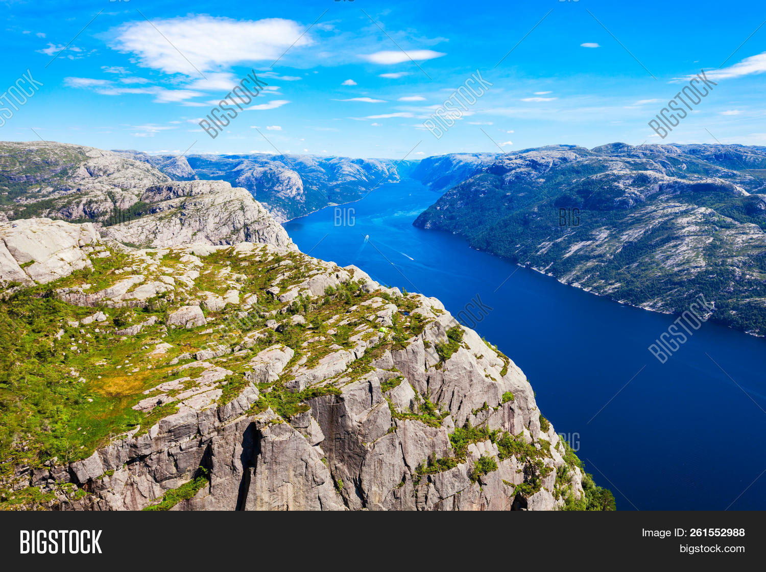 Lysefjord Aerial Image & Photo (Free Trial) | Bigstock
