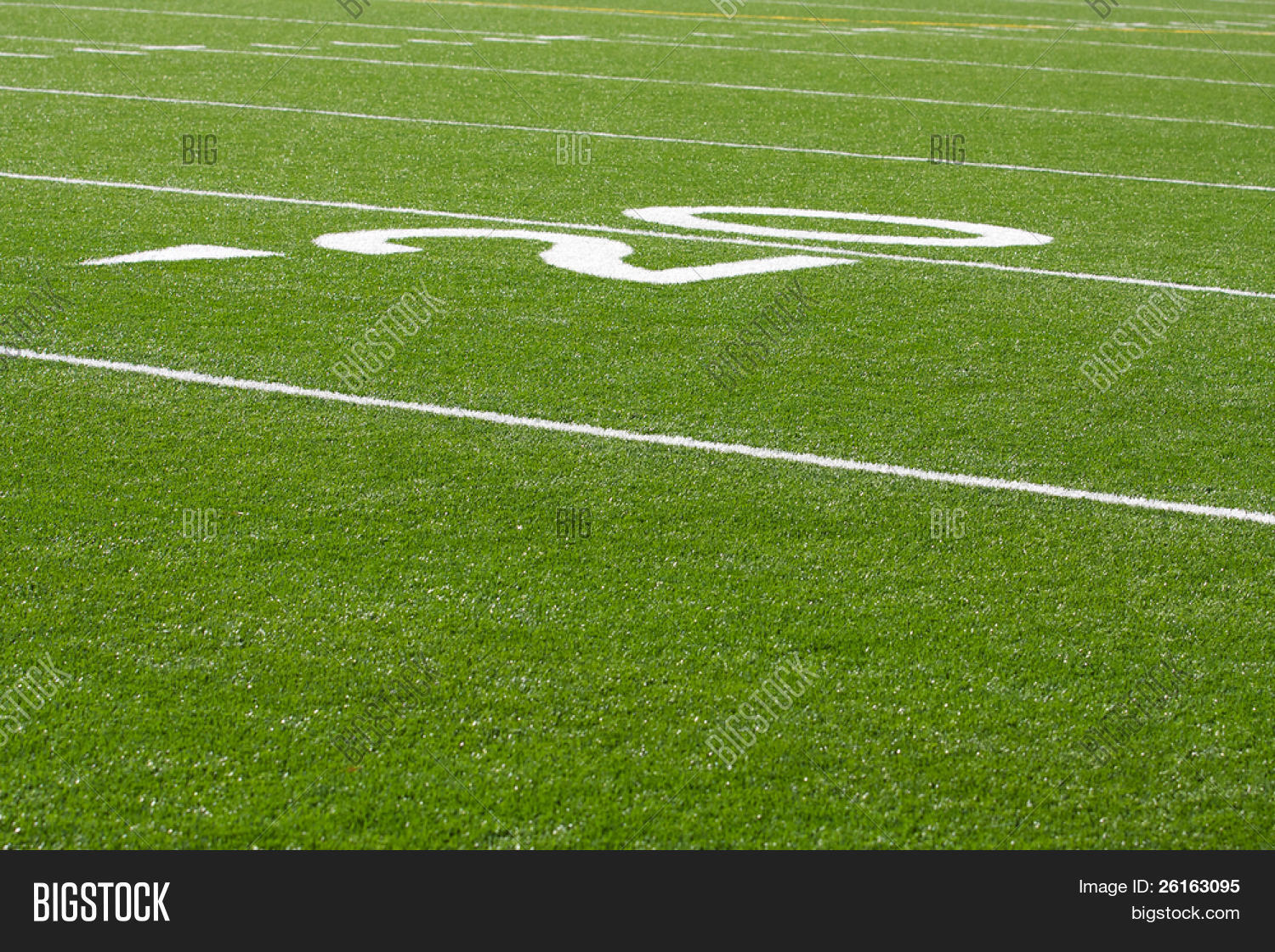 20 Yard Line Football Image & Photo (Free Trial) | Bigstock