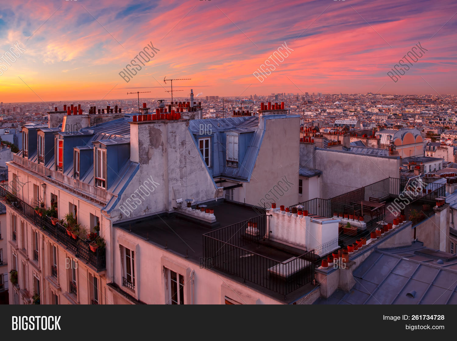 Aerial View Montmartre Image & Photo (Free Trial) | Bigstock