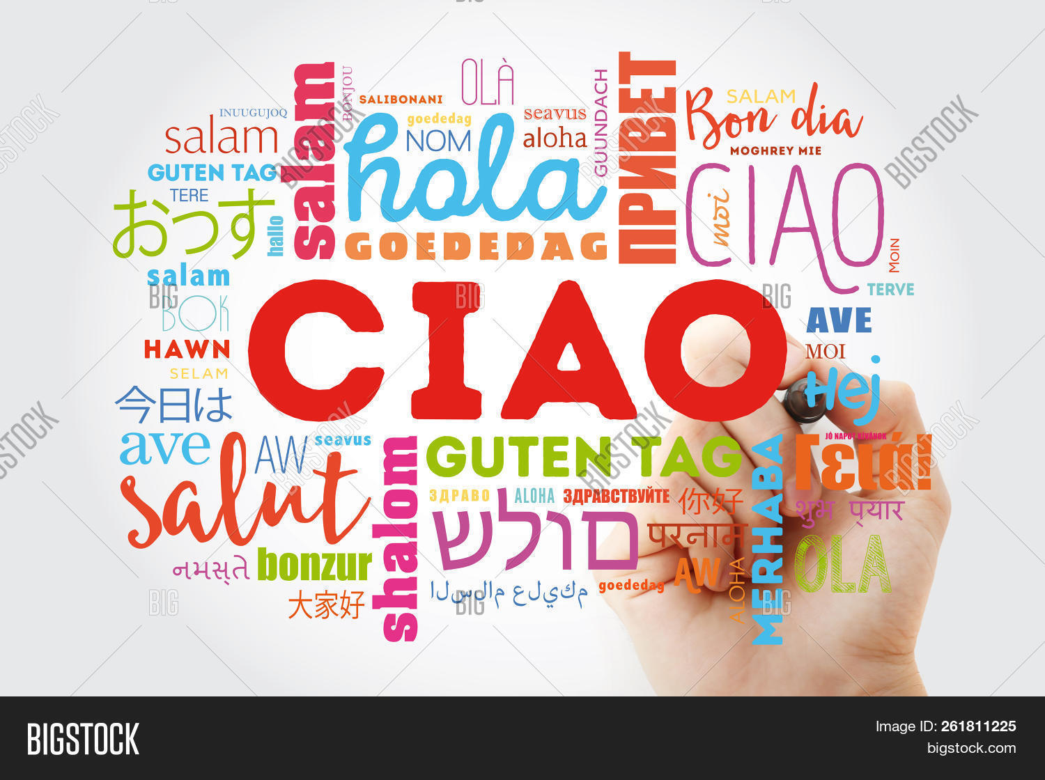 Ciao (hello Greeting Image & Photo (Free Trial) | Bigstock