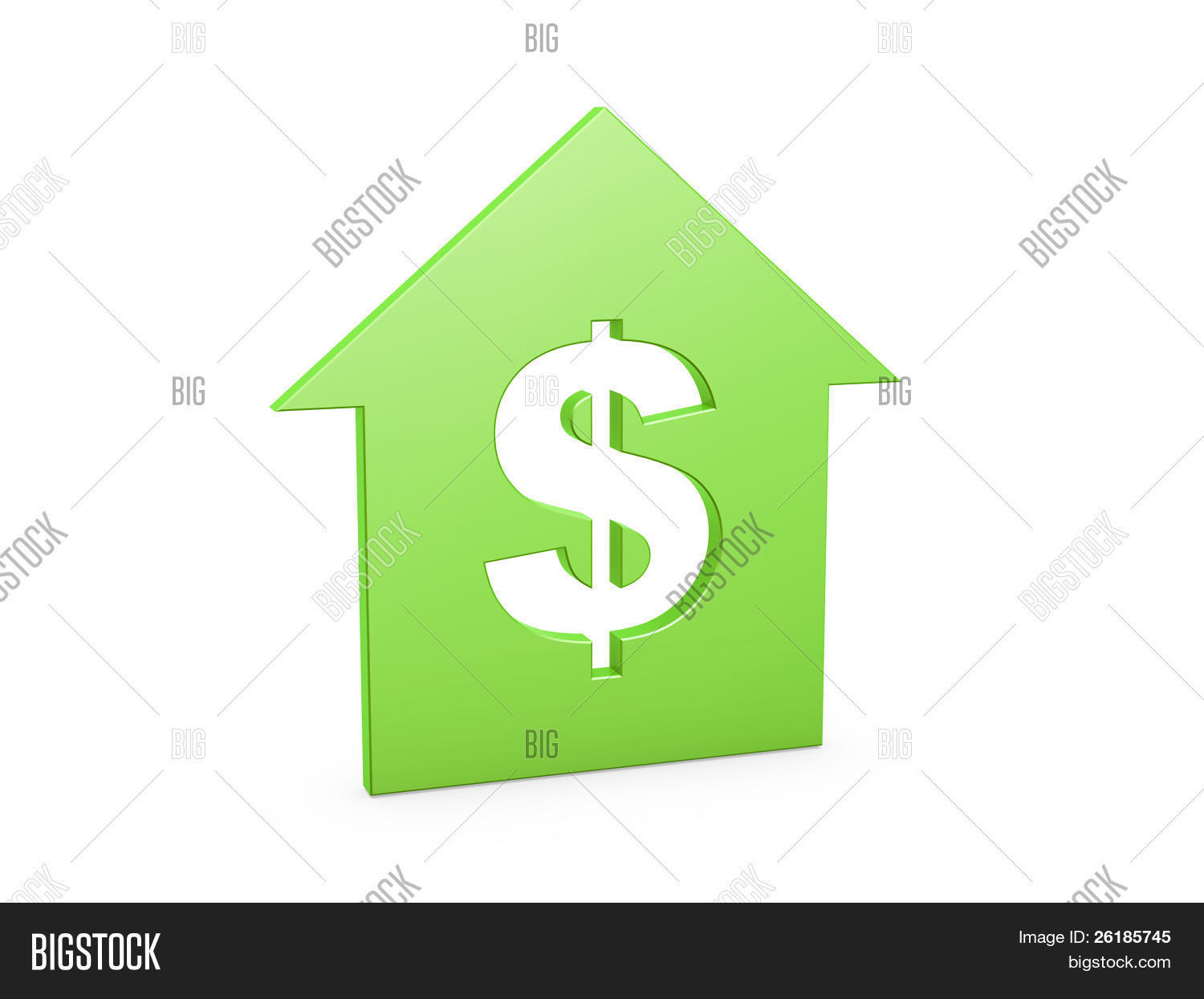 Dollar House Symbol Image & Photo (Free Trial) | Bigstock