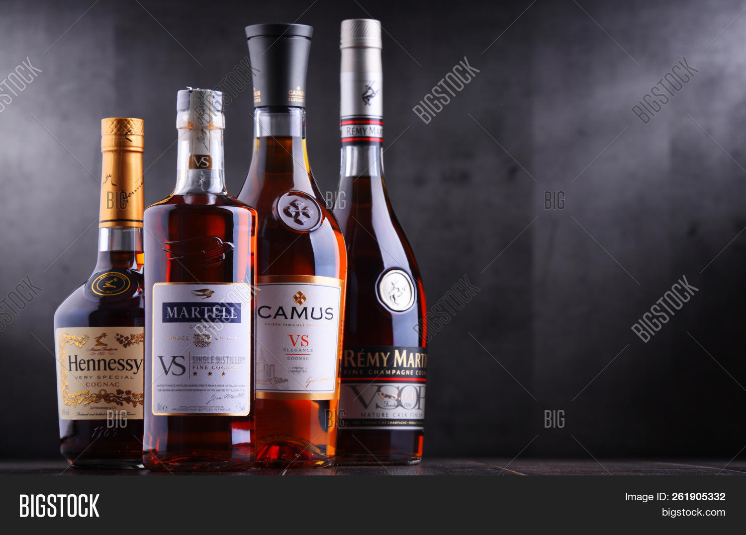 Bottles Famous Cognac Image & Photo (Free Trial) | Bigstock
