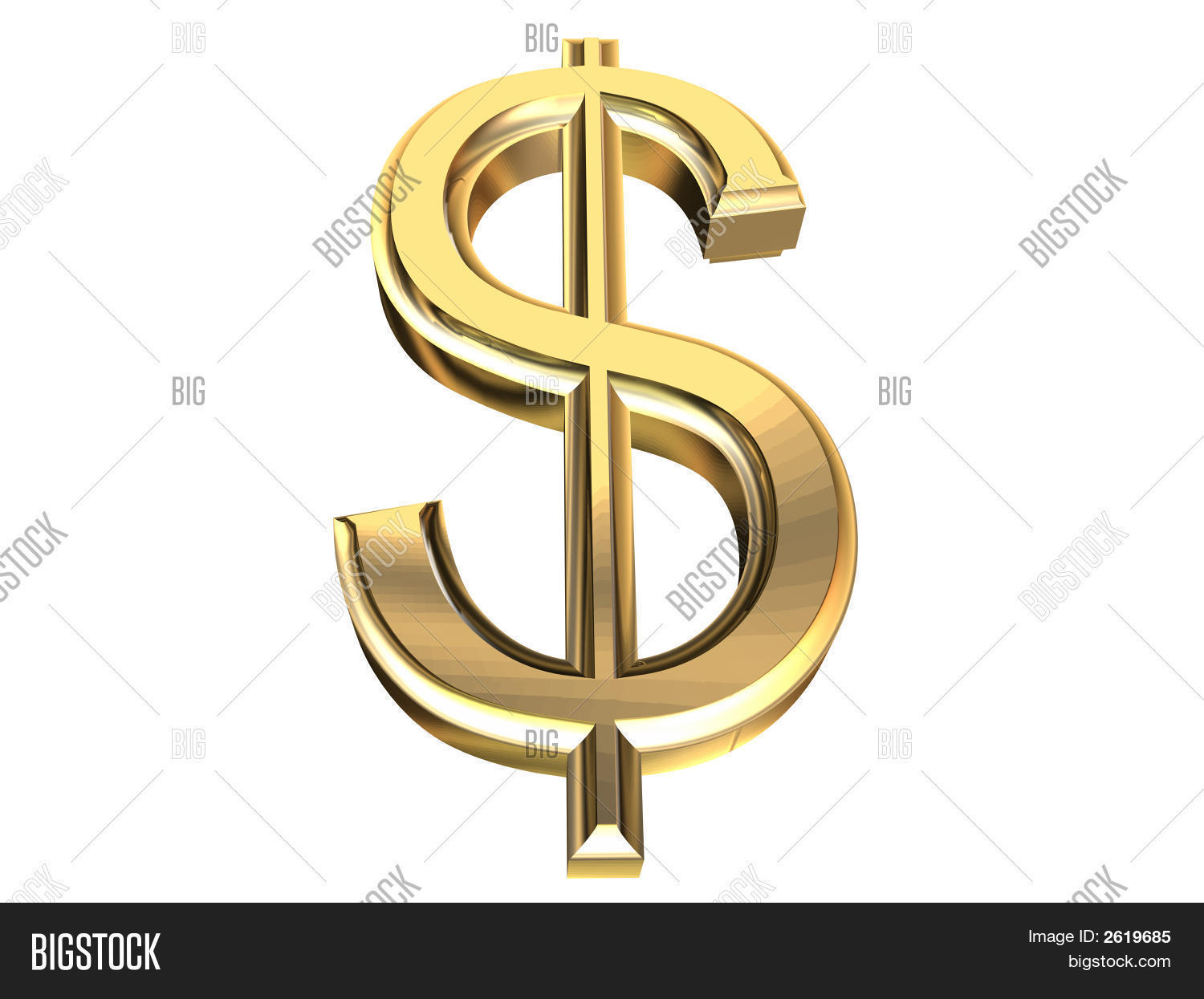 Golden Dollar Sign Image & Photo (Free Trial) | Bigstock