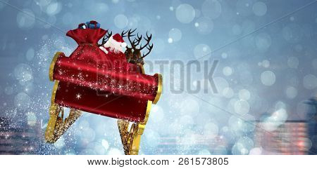 Santa Flying His Image & Photo (Free Trial) | Bigstock